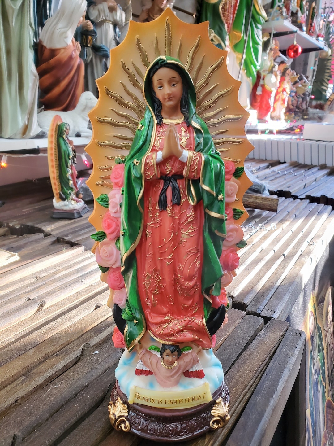 Virgen De Guadalupe / Virgin Mary STATUE 12 Inch BRAND NEW in the Box ...