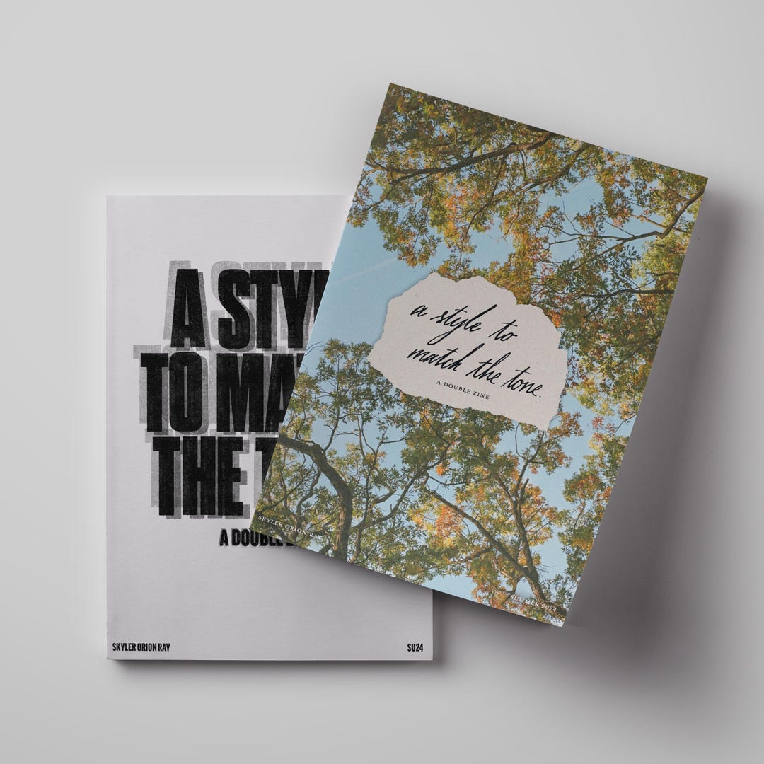 A DOUBLE ZINE: Half Calligraphy, Half Wood-type Press Printed ...