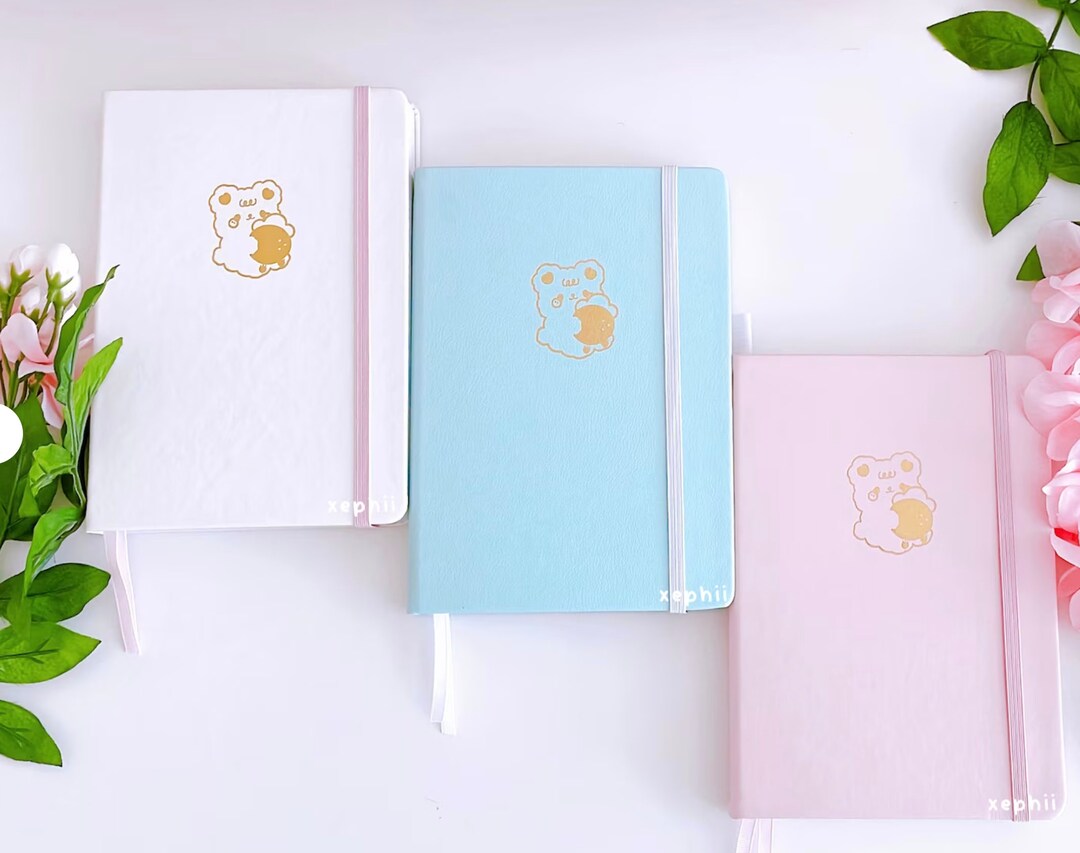 Cute Bear Journal Dotted Journal A5 Notebook Cute Notepad kawaii Diary ...