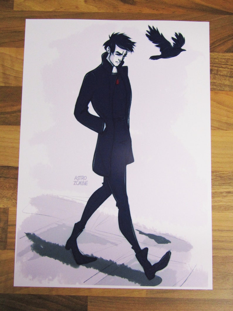MORPHEUS of THE ENDLESS and Matthew dark Fantasy Art Print High Detail ...