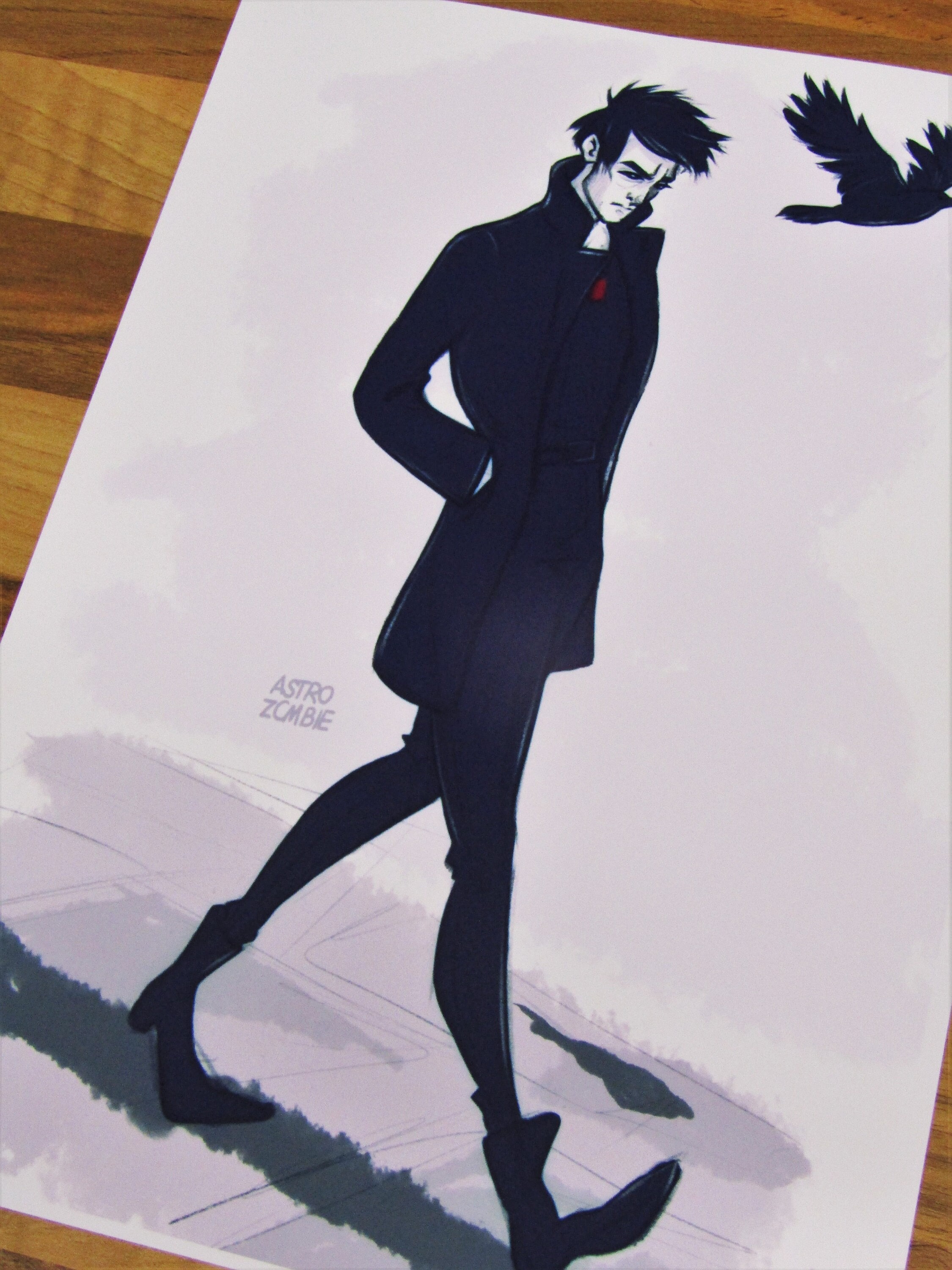 MORPHEUS of THE ENDLESS and Matthew dark Fantasy Art Print High Detail ...