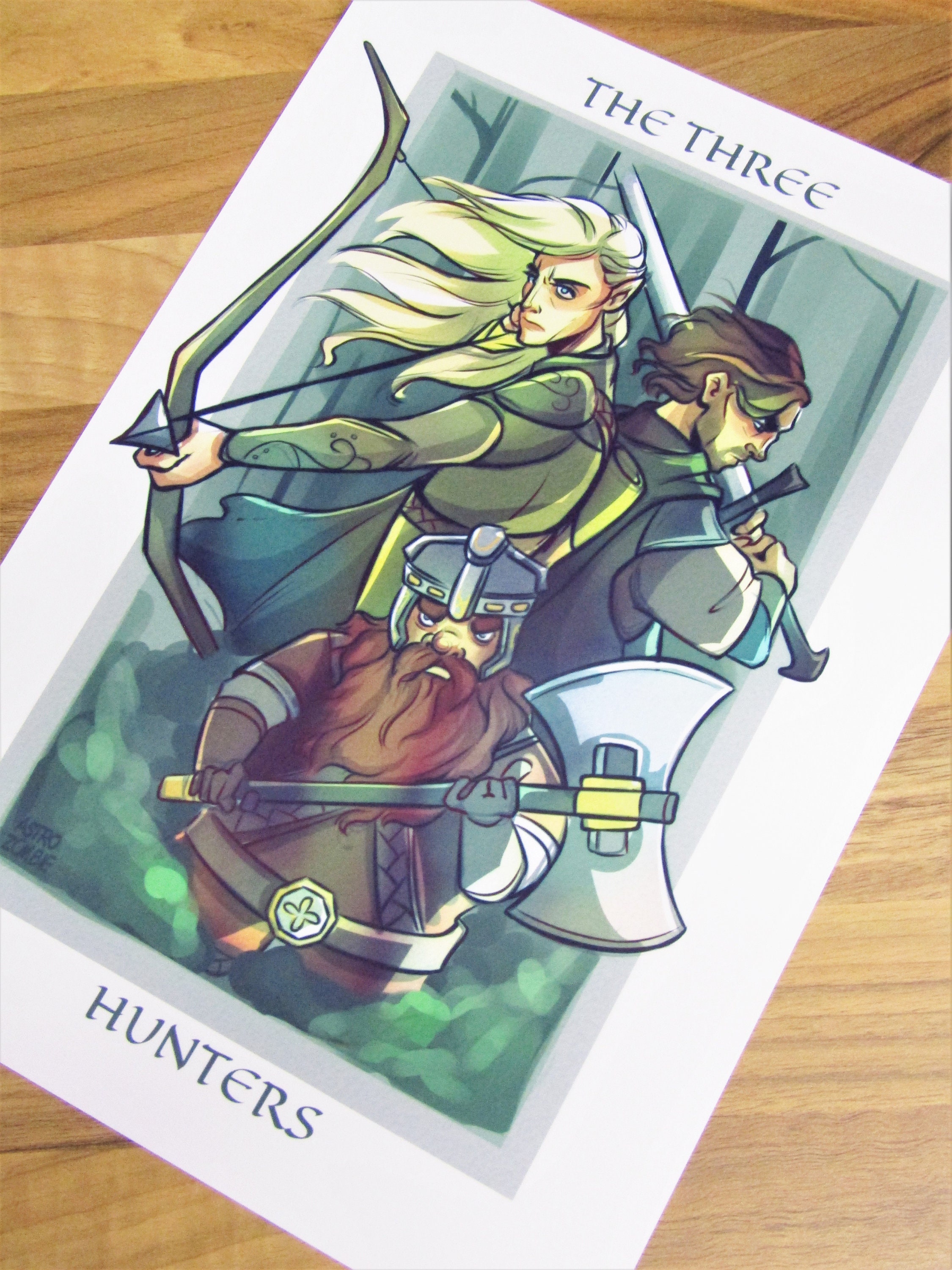 THE THREE HUNTERS High Detail Art Print the Silmarillion - Etsy