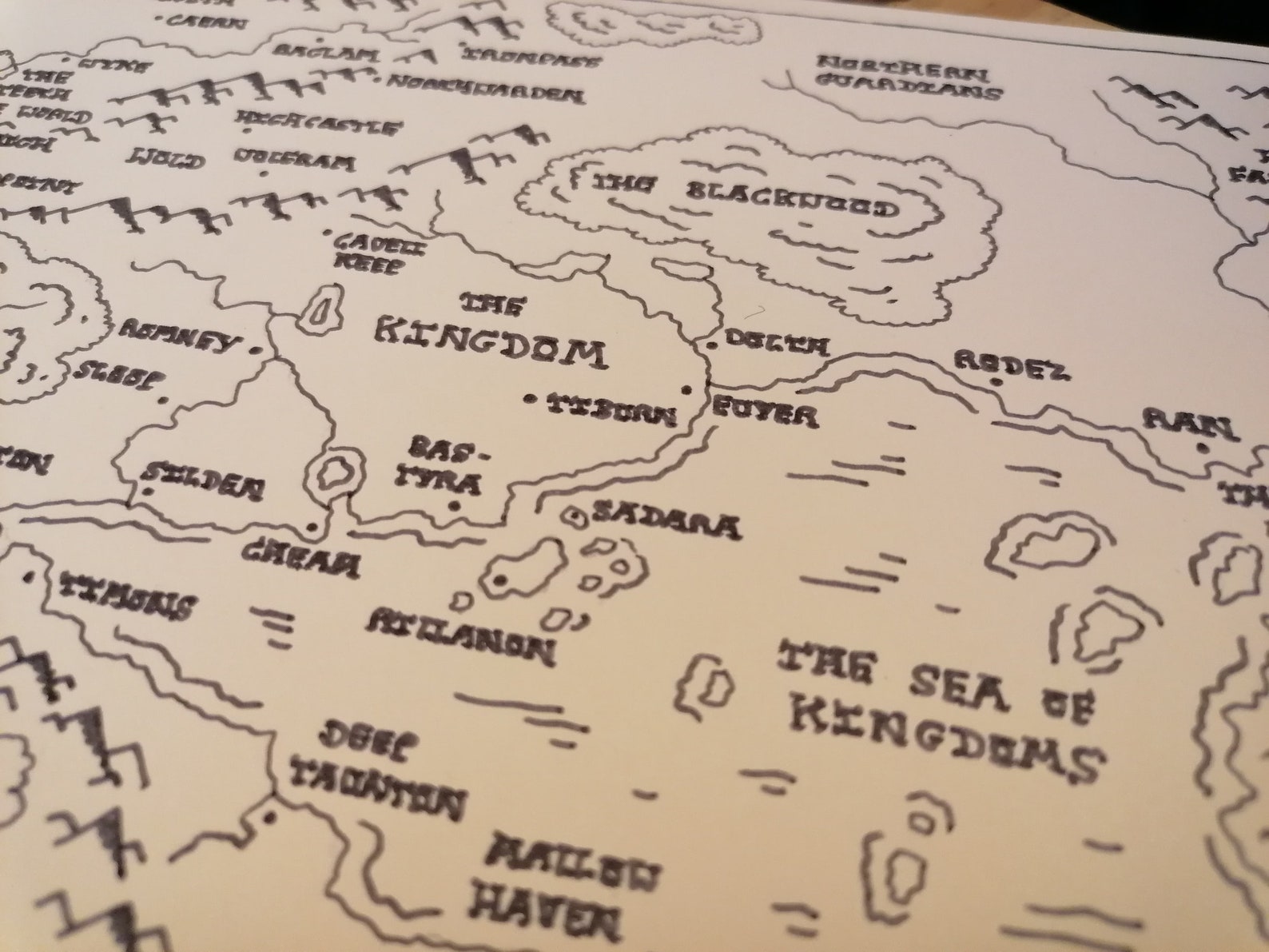 Riftwar Saga Magician Midkemia A3 Hand Drawn Paper Map | Etsy