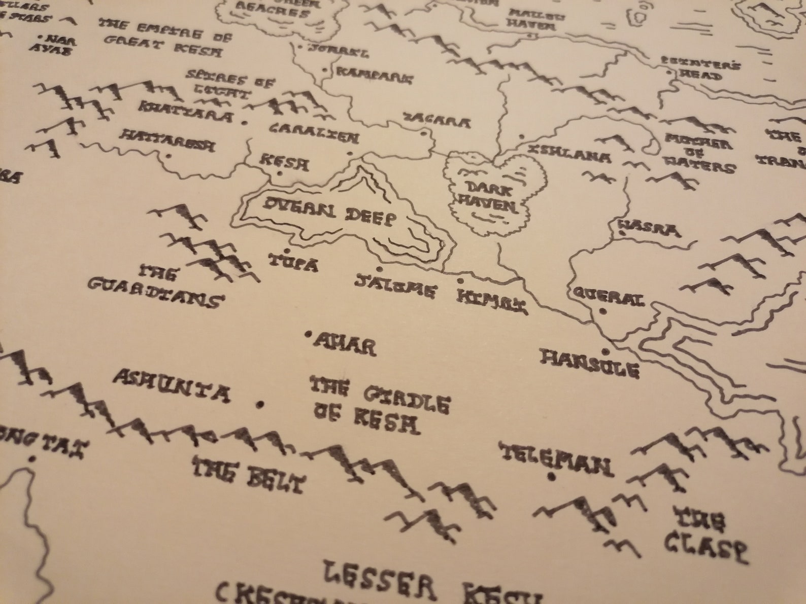 Riftwar Saga Magician Midkemia A3 Hand Drawn Paper Map | Etsy