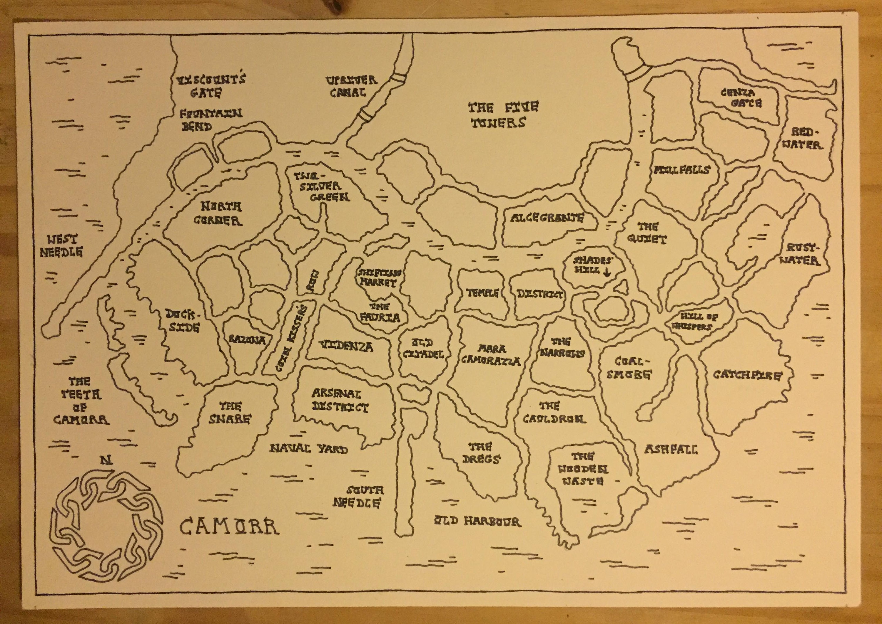 Gentleman Bastards The Lies of Locke Lamora Camorr A4 Hand | Etsy