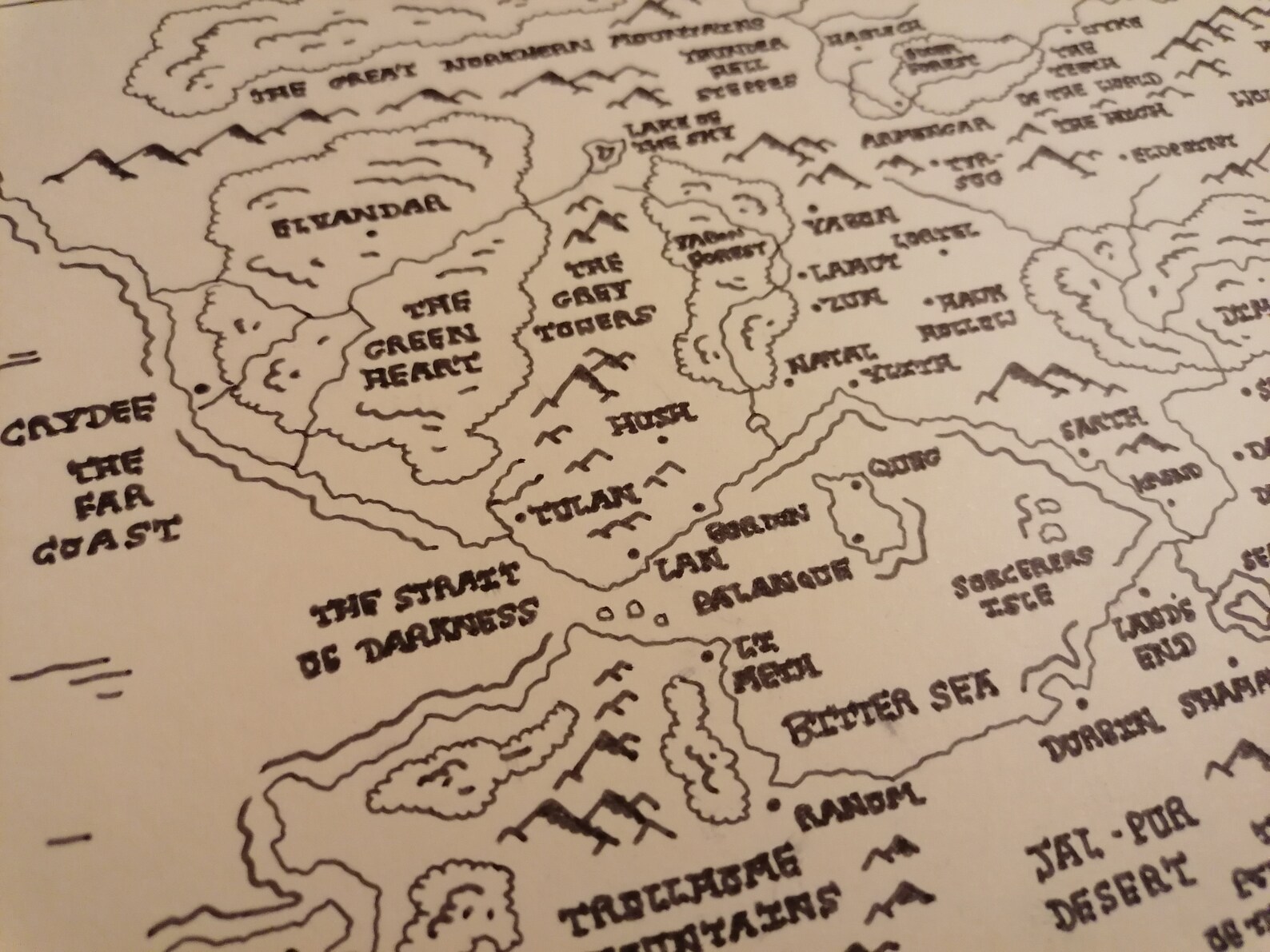 Riftwar Saga Magician Midkemia A3 Hand Drawn Paper Map | Etsy