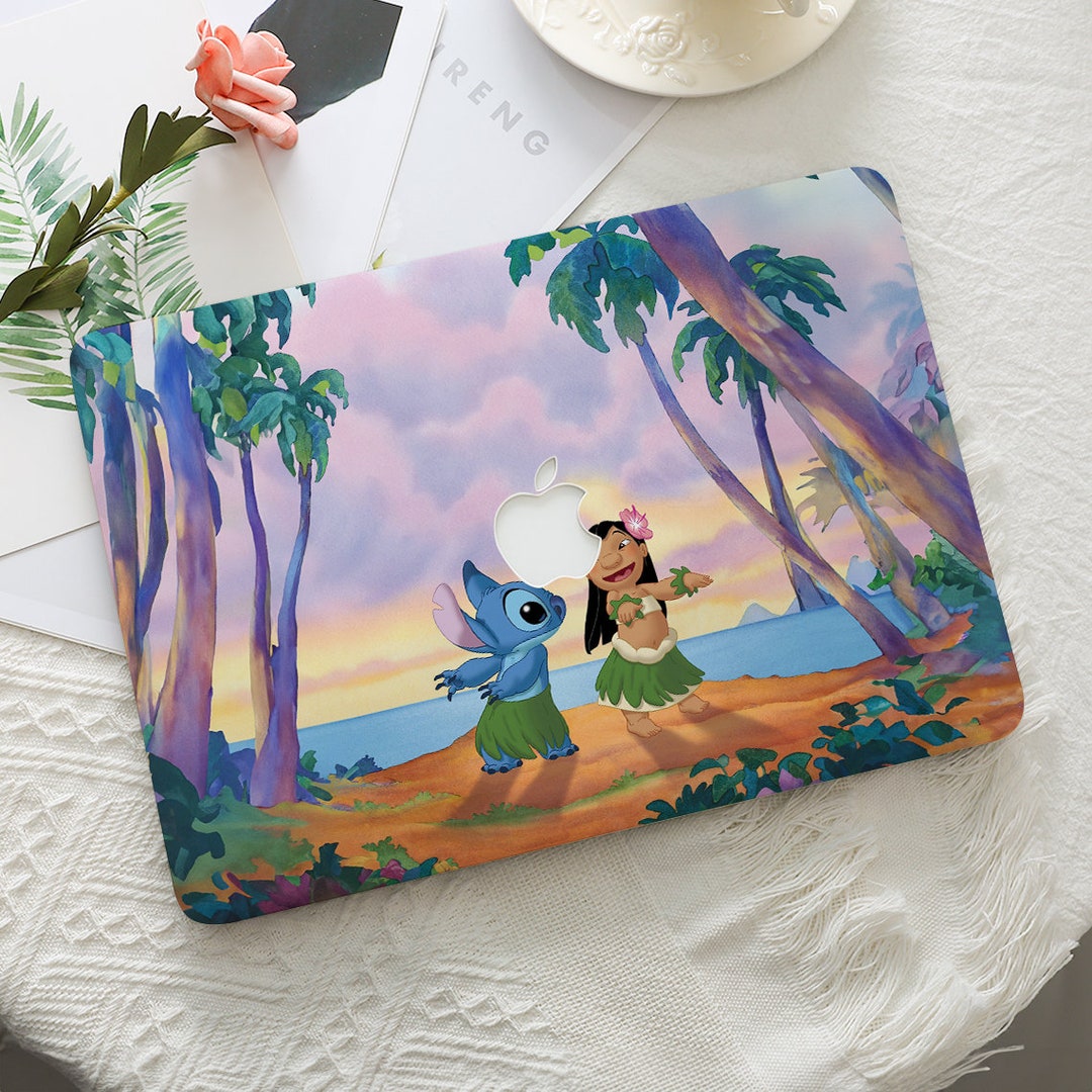 Girl Lilo and Stitch Cute MacBook Case Hard Protective Laptop Cover for ...
