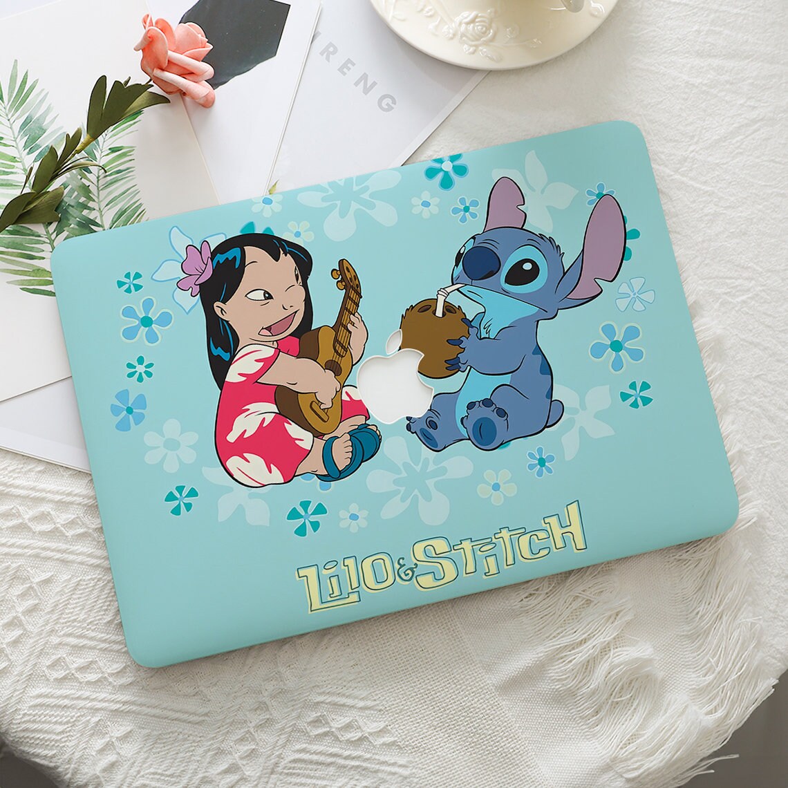 Stitch And Lilo Hawaii Hard Protective Laptop Skins sold by Grace Li ...