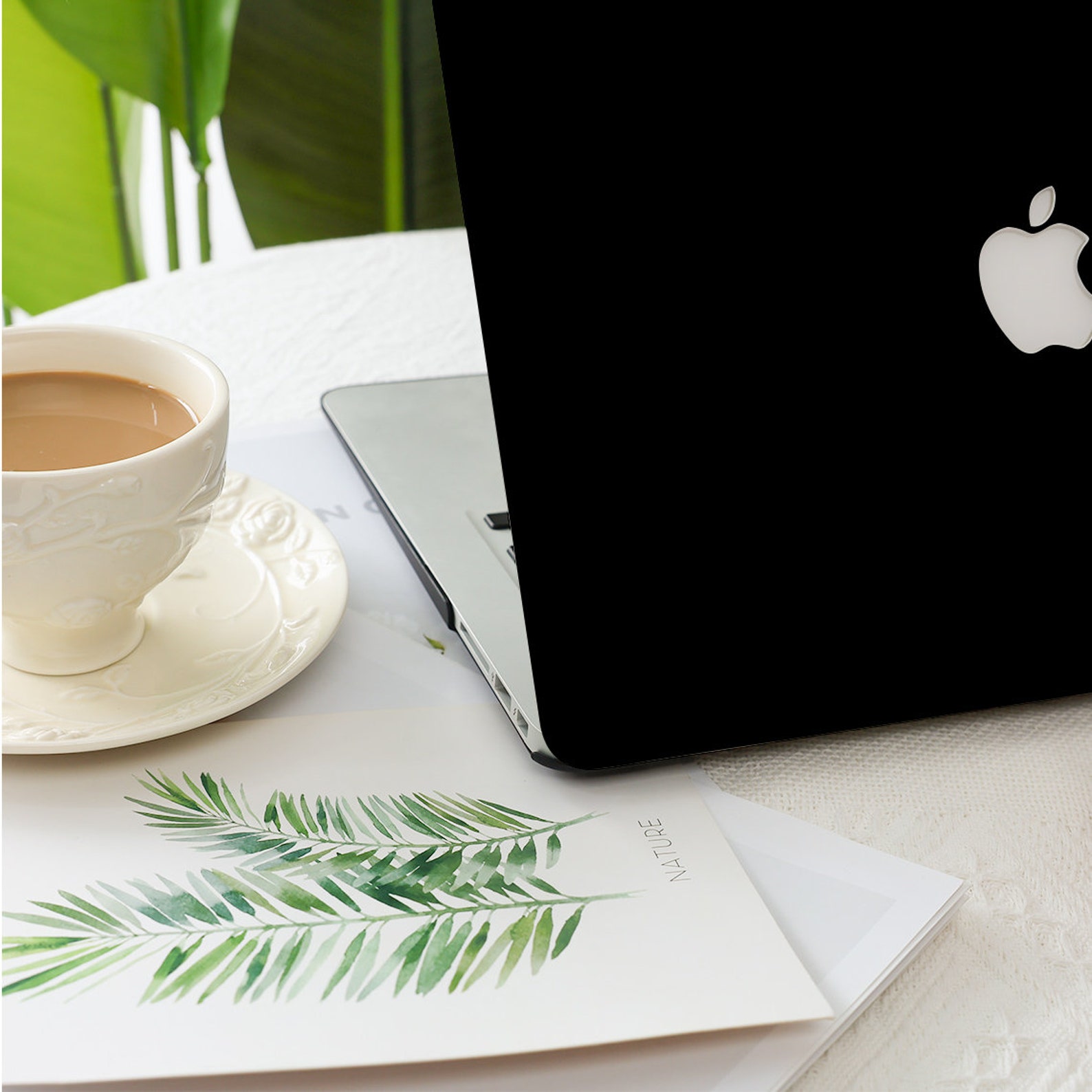 Black Solid Color MacBook Hard Protective Case Mac Laptop Cover for ...