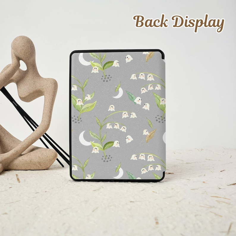 Ghost Bellflower Moon Kindle Case With Hand Strap for 6"7", Kindle ...