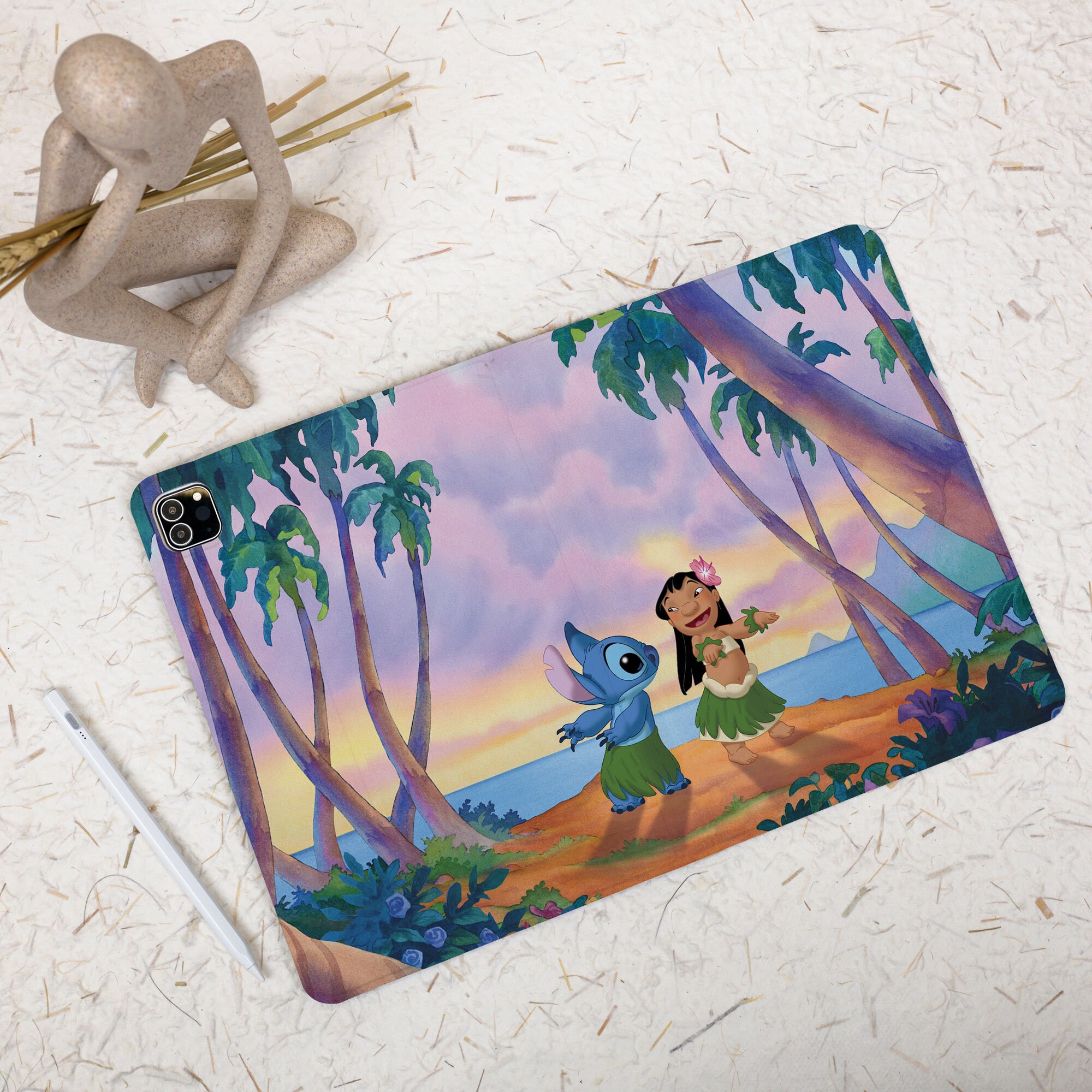 Cartoon Kawaii Stitch Ipad Case With Apple Pencil Holder Cover - Etsy