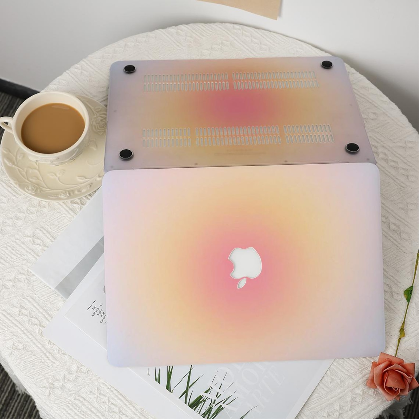 Hot Sun Gradient MacBook Protective Hard Case Laptop Cover for 2026 Neo ...