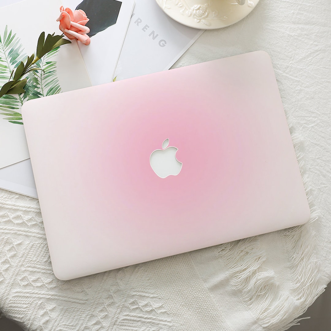 Blush Pink Gradient MacBook Hard Protective Case Laptop Cover for 2026 ...