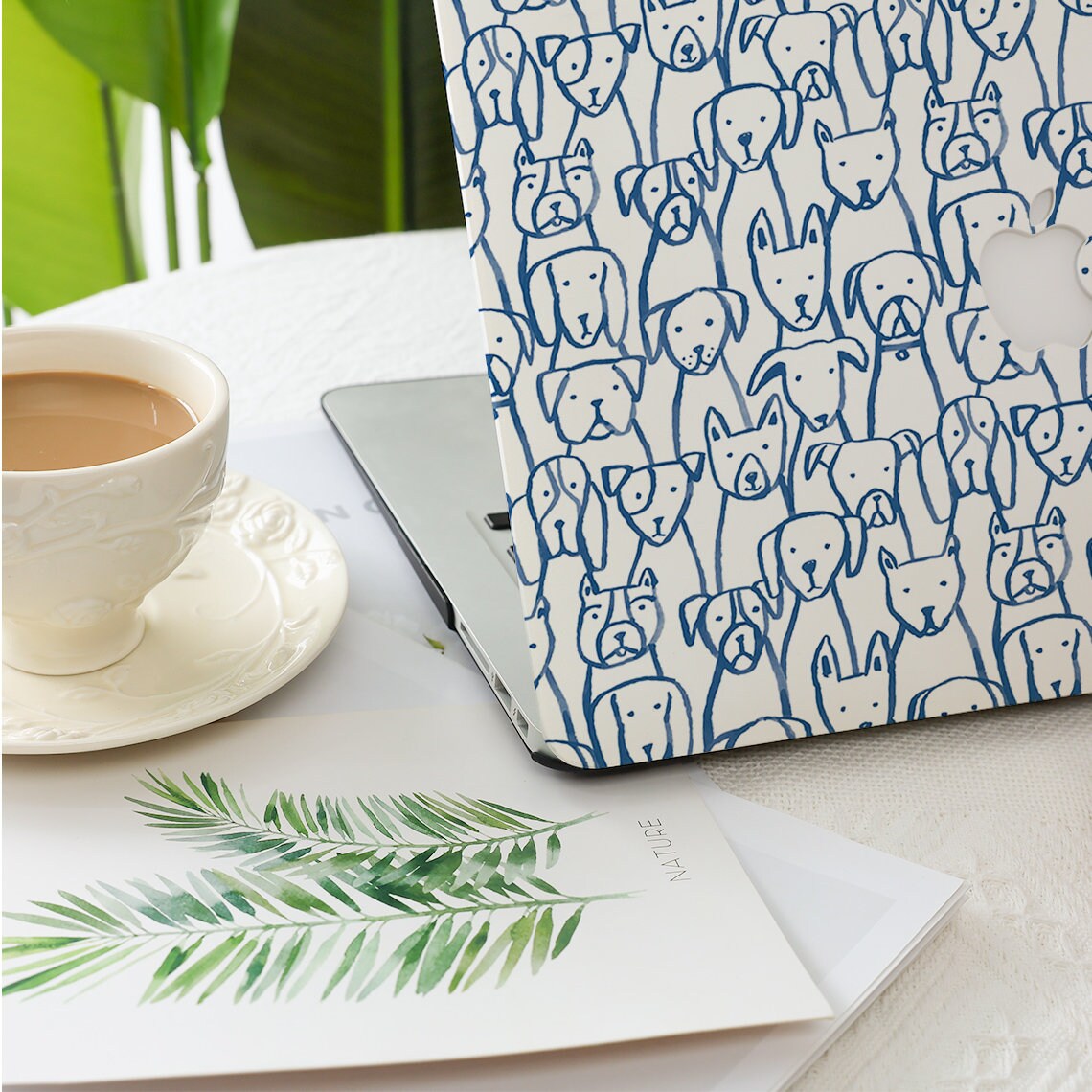 Cute Dog Cartoon Blue Hard Protective Laptop Skins sold by Erin Clark ...
