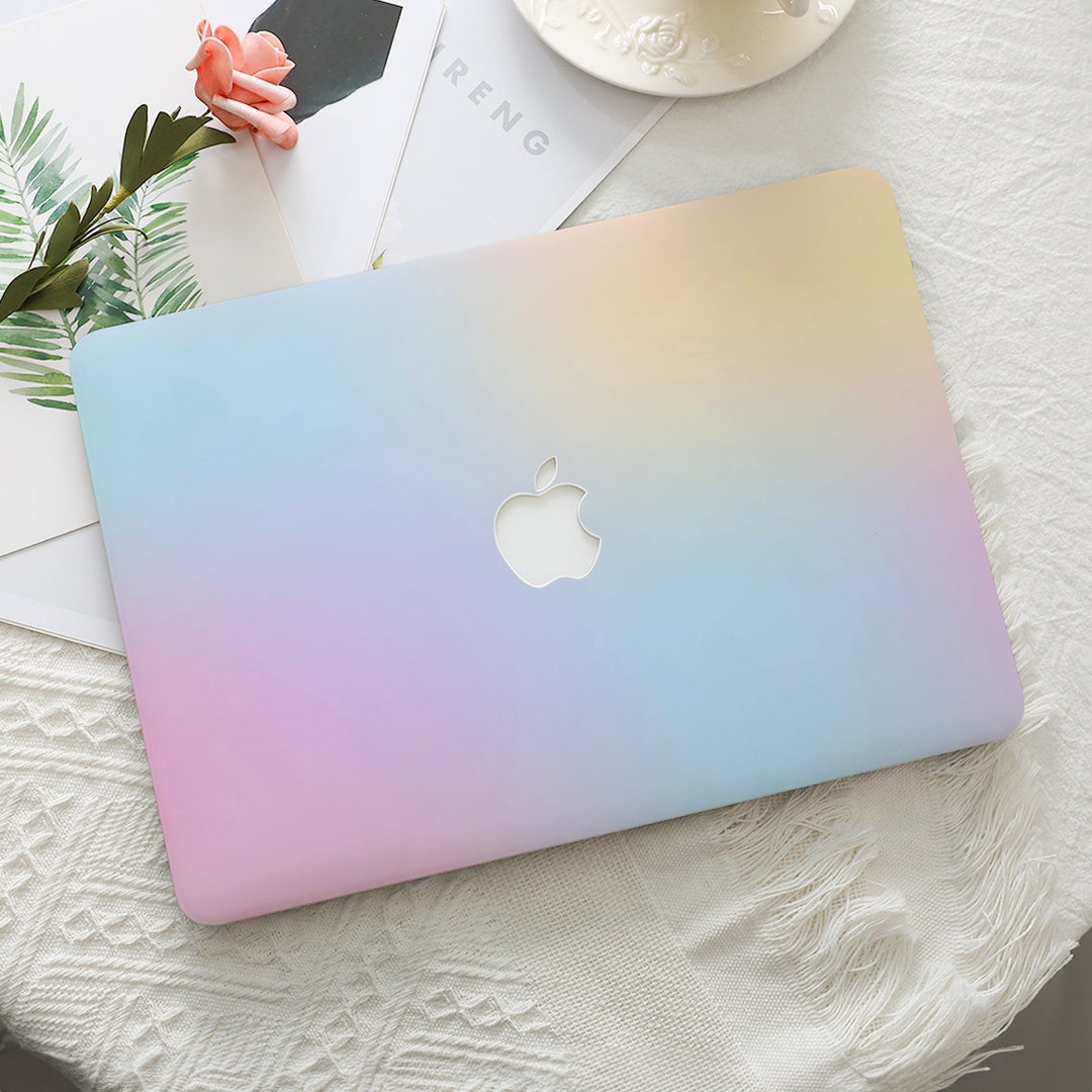 Blue Pink Dreamy Gradient MacBook Case Mac Laptop Cover for Mac 16 15 ...