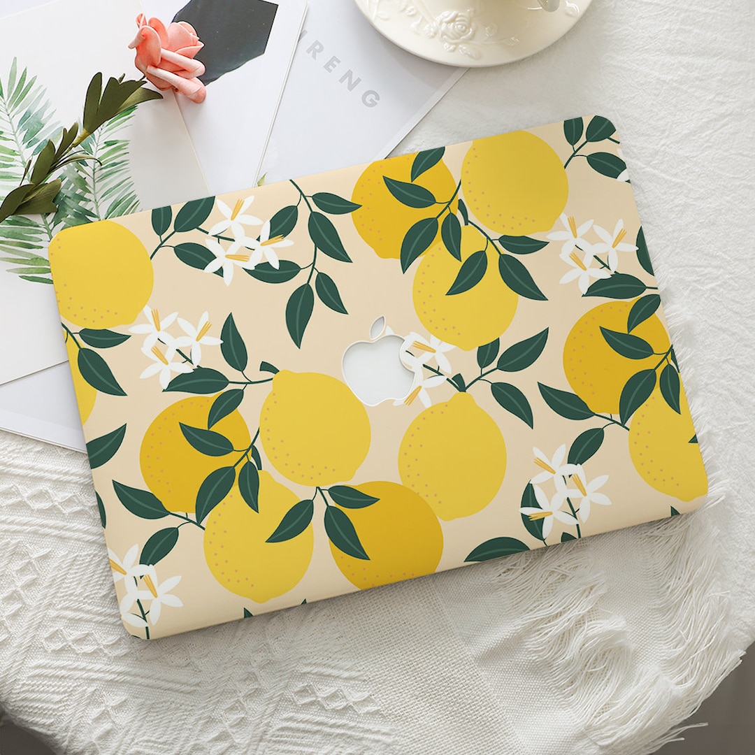 Spring Cute Yellow Lemon MacBook Hard Protective Case Laptop Cover for ...