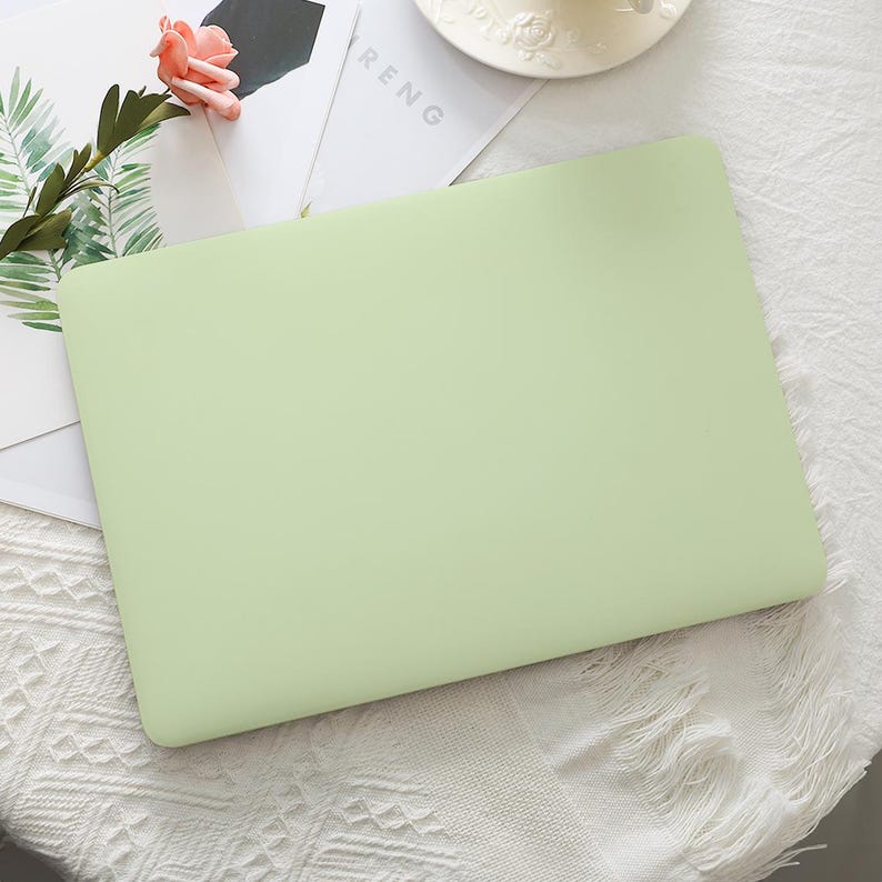 Lime Cream Solid Color MacBook Hard Protective Case Laptop Cover for ...