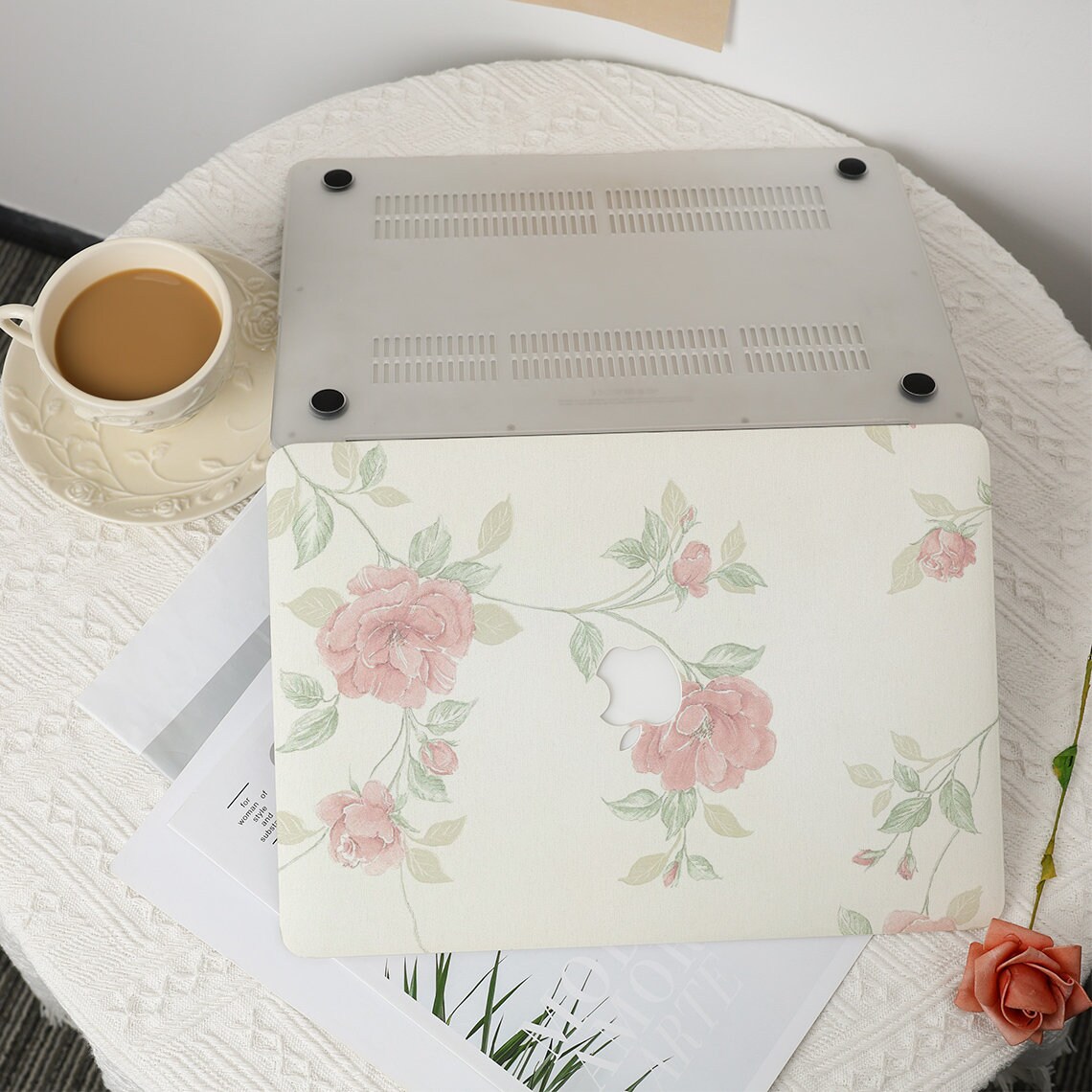 Classy Flower Minimalist MacBook Hard Protective Case Mac Laptop Cover ...