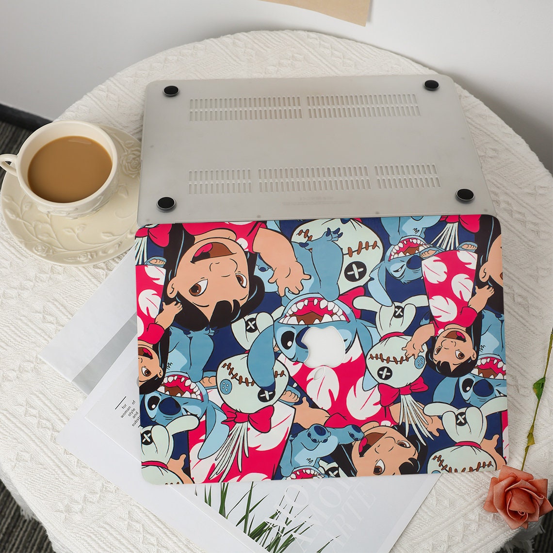 Cute Stitch Cartoon Hard Protective Macbook Laptop Skins sold by Brian ...
