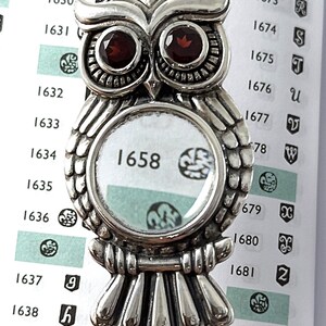 Owl Magnifying Glass Paper Knife Letter Opener 925 Sterling Silver ...