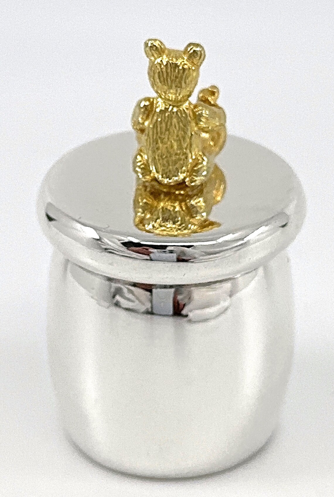 Honey Pot Teddy Bear Tooth Fairy Box Victorian Style 925 Sterling ...