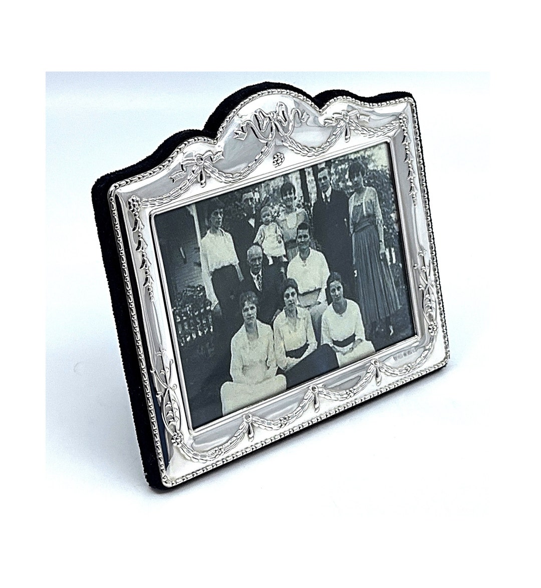 Classic Photo Frame Victorian Style 925 Sterling Silver English ...