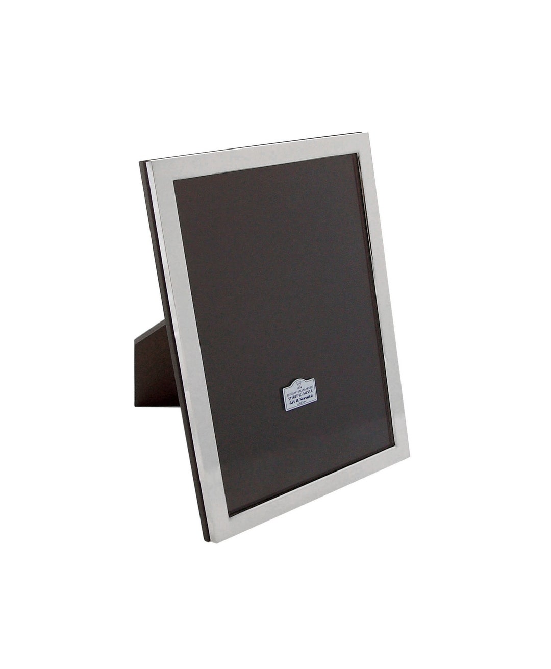 Classic Photo Frame 925 Sterling Silver English Hallmarks With Mahogany ...