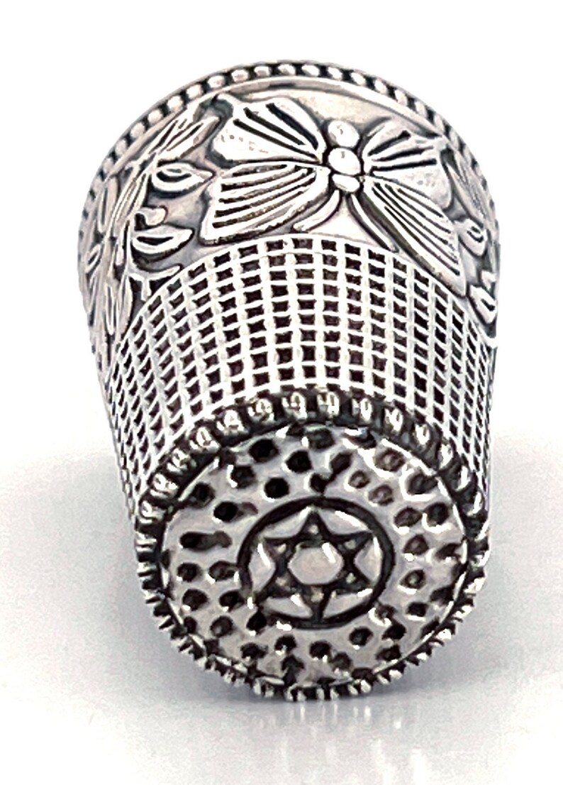 Butterfly Thimble Victorian Style 925 Sterling Silver English Hallmarks ...