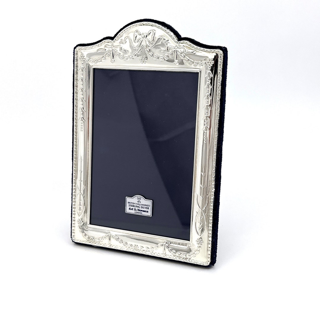 Classic Photo Frame Victorian Style 925 Sterling Silver English ...