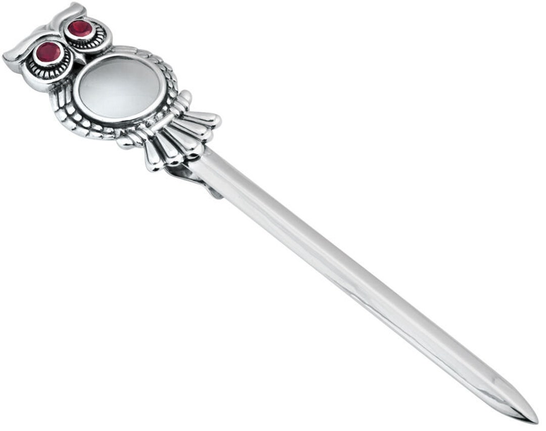 Owl Magnifying Glass Paper Knife Letter Opener 925 Sterling Silver ...