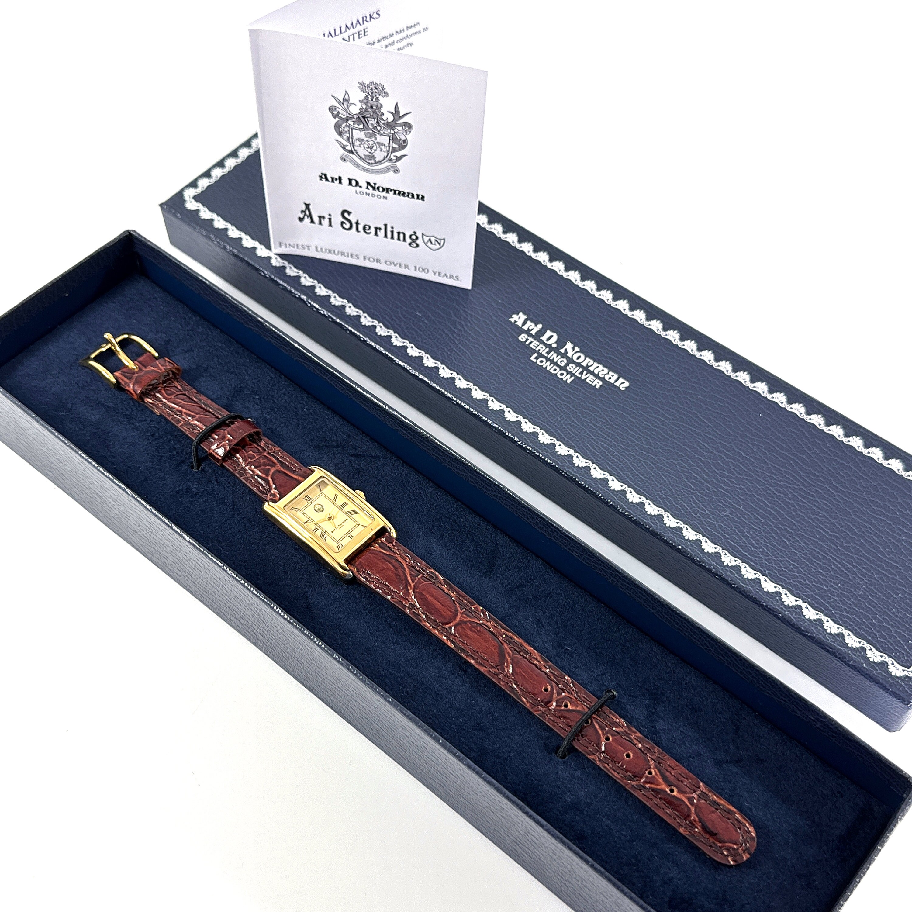 Gold Plated Watch (vermeil) 925 Sterling Silver English Hallmarks With ...