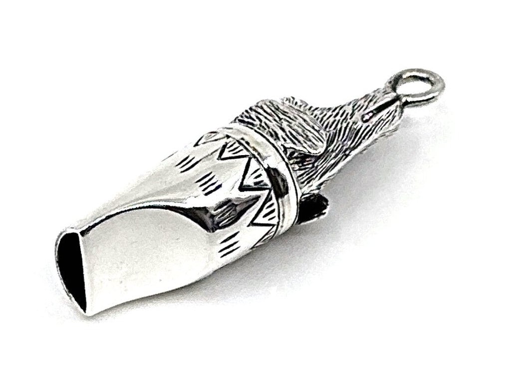 Gun Dog Whistle Pendant Victorian Style 925 Sterling Silver - Etsy