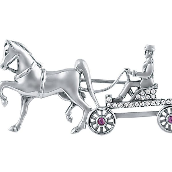 Horse and Carriage Pin - Etsy