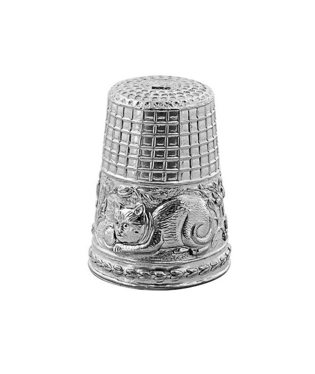Cat Thimble Victorian Style 925 Sterling Silver English Hallmarks - Etsy