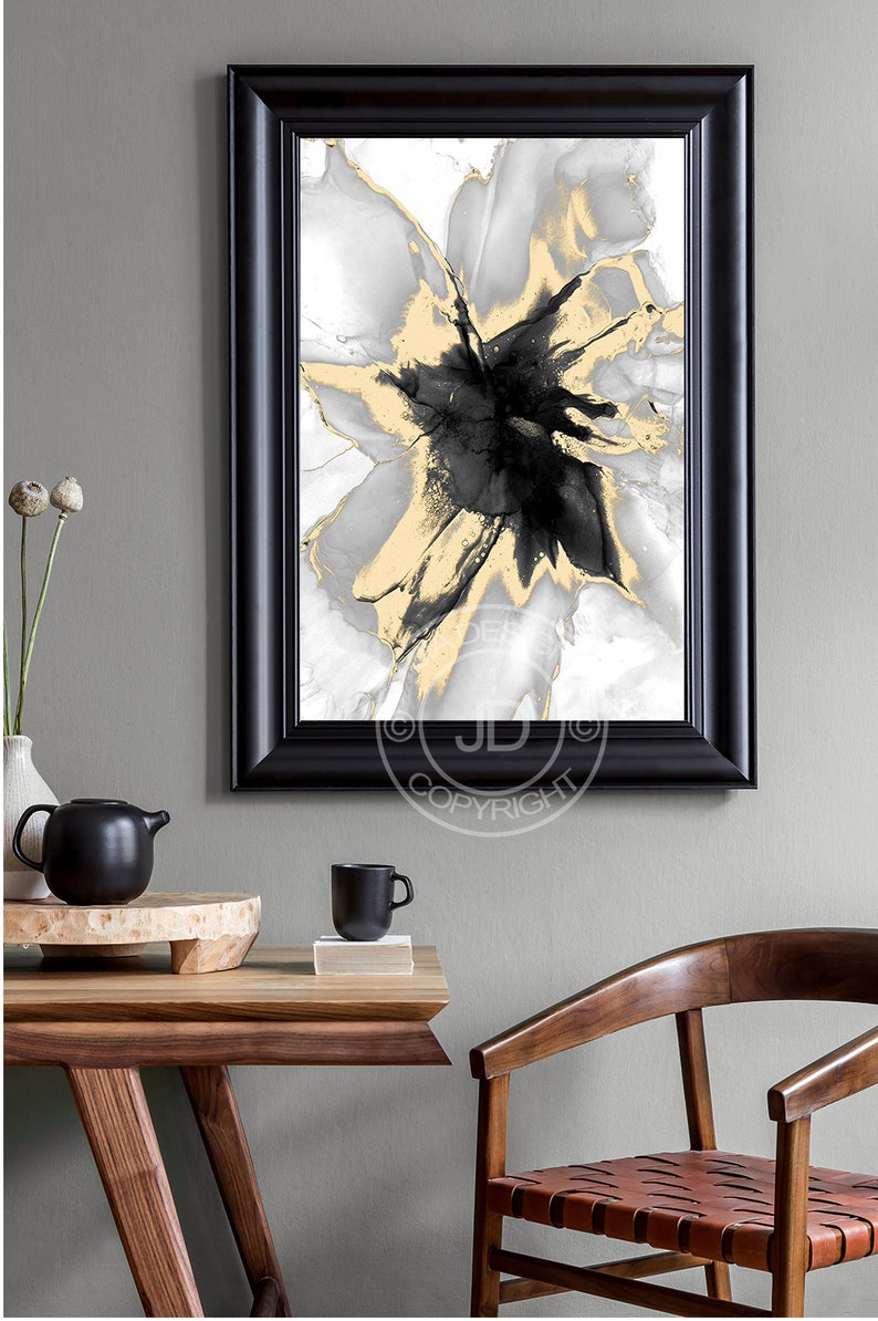 Black Ink Art Printable Digital Download Prints for Framing - Etsy