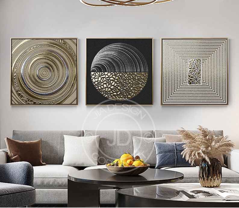 Luxury Gold Silver Series Wall Art Printable Digital Print - Etsy