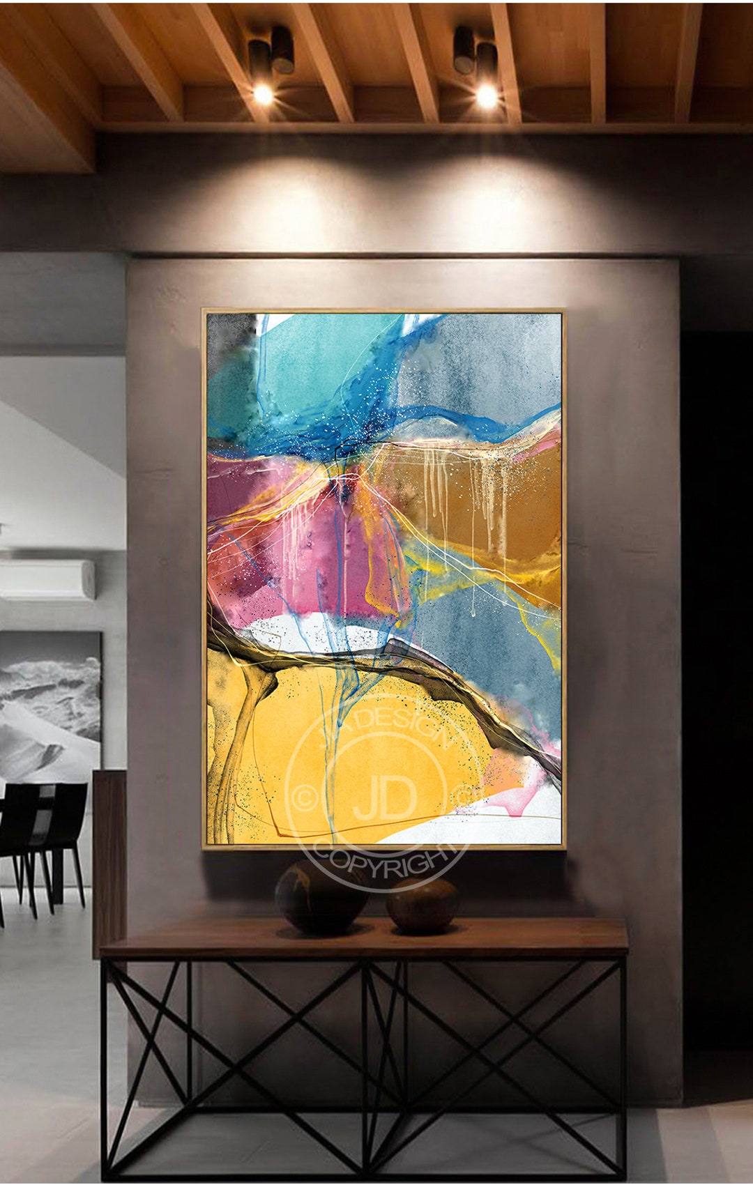 Luxury Printable Wall Art Digital Printable, Watercolor Background ...