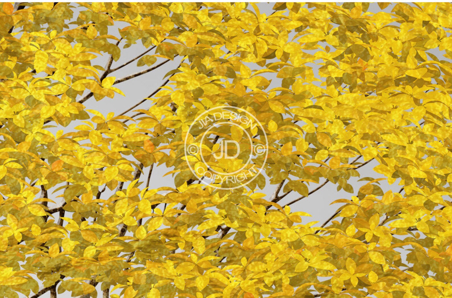 Printable Golden Tree on the Lake Luxury Living Room Decor - Etsy