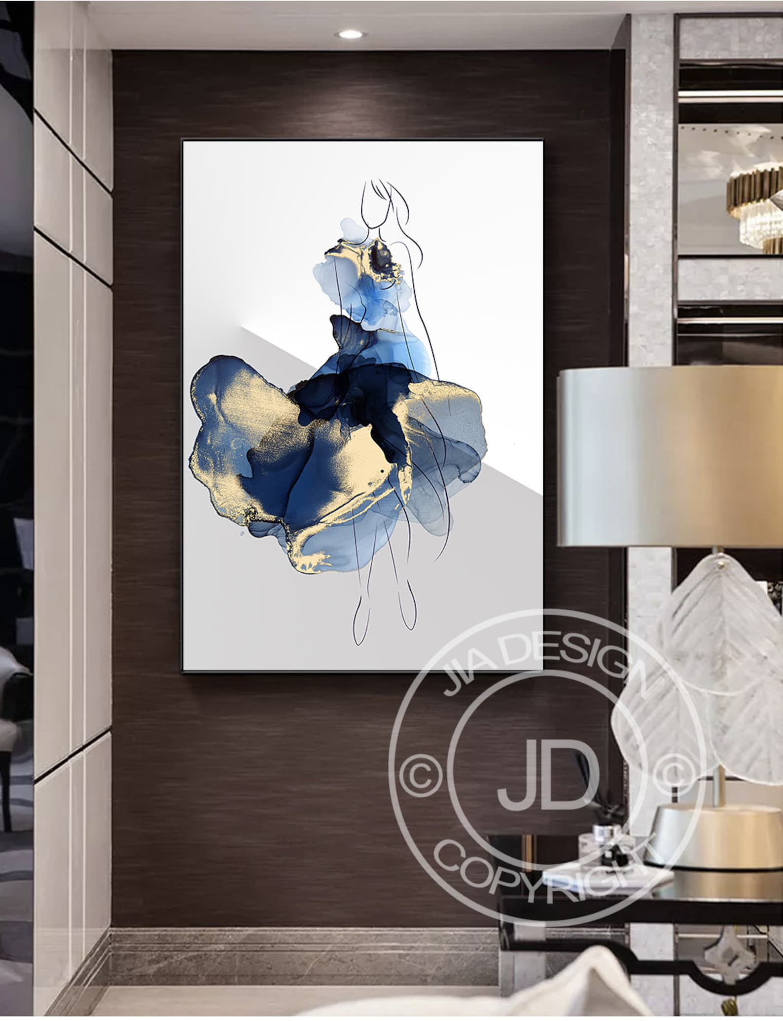 Fashion Woman Printable Gold Foil Art Inspiration Artwork - Etsy