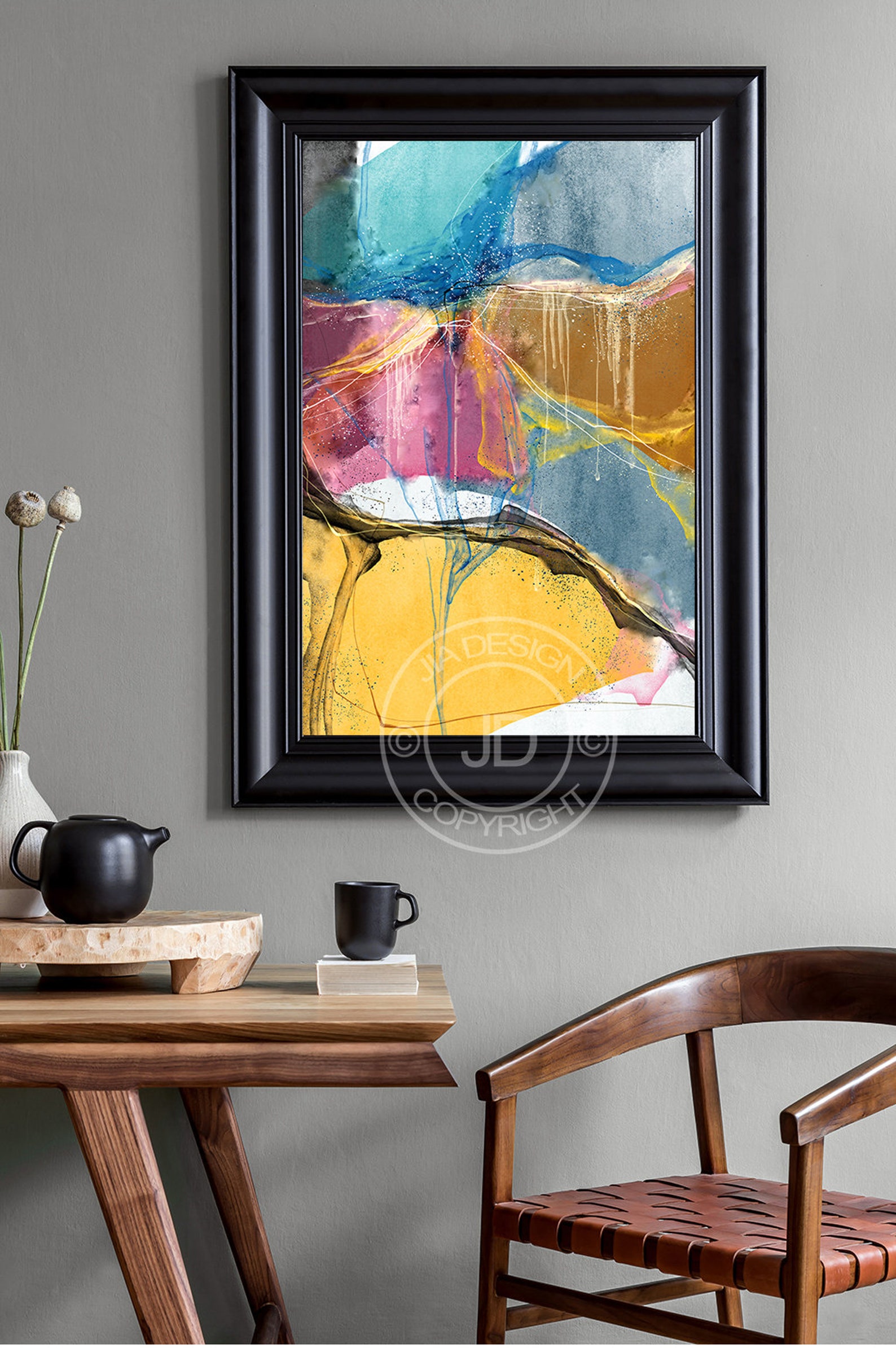 Luxury Printable Wall Art Digital Printable, Watercolor Background ...