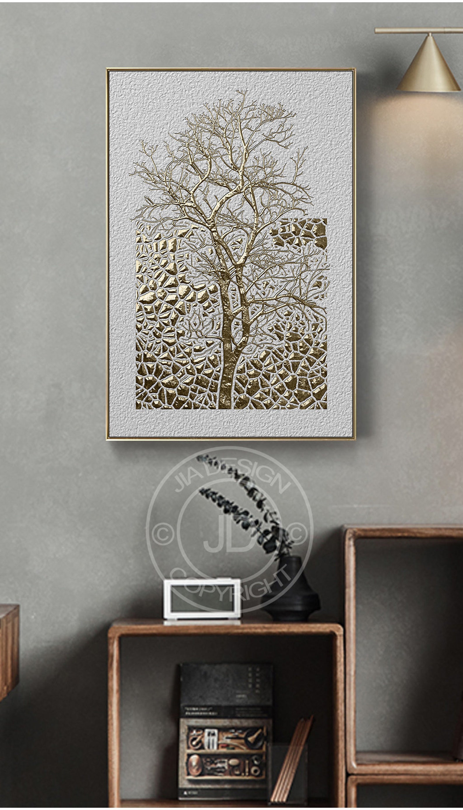 Luxury Gold Silver Series, Wall Art Printable, Digital Print Poster, 3D ...