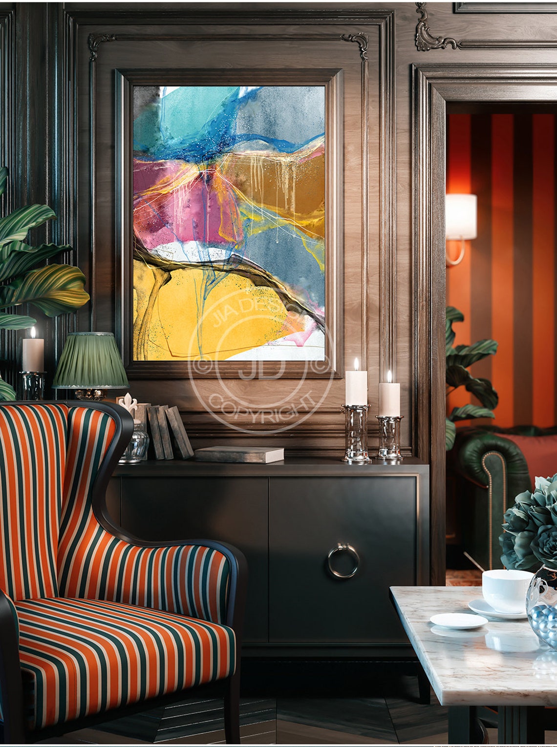 Luxury printable wall art digital printable watercolor | Etsy