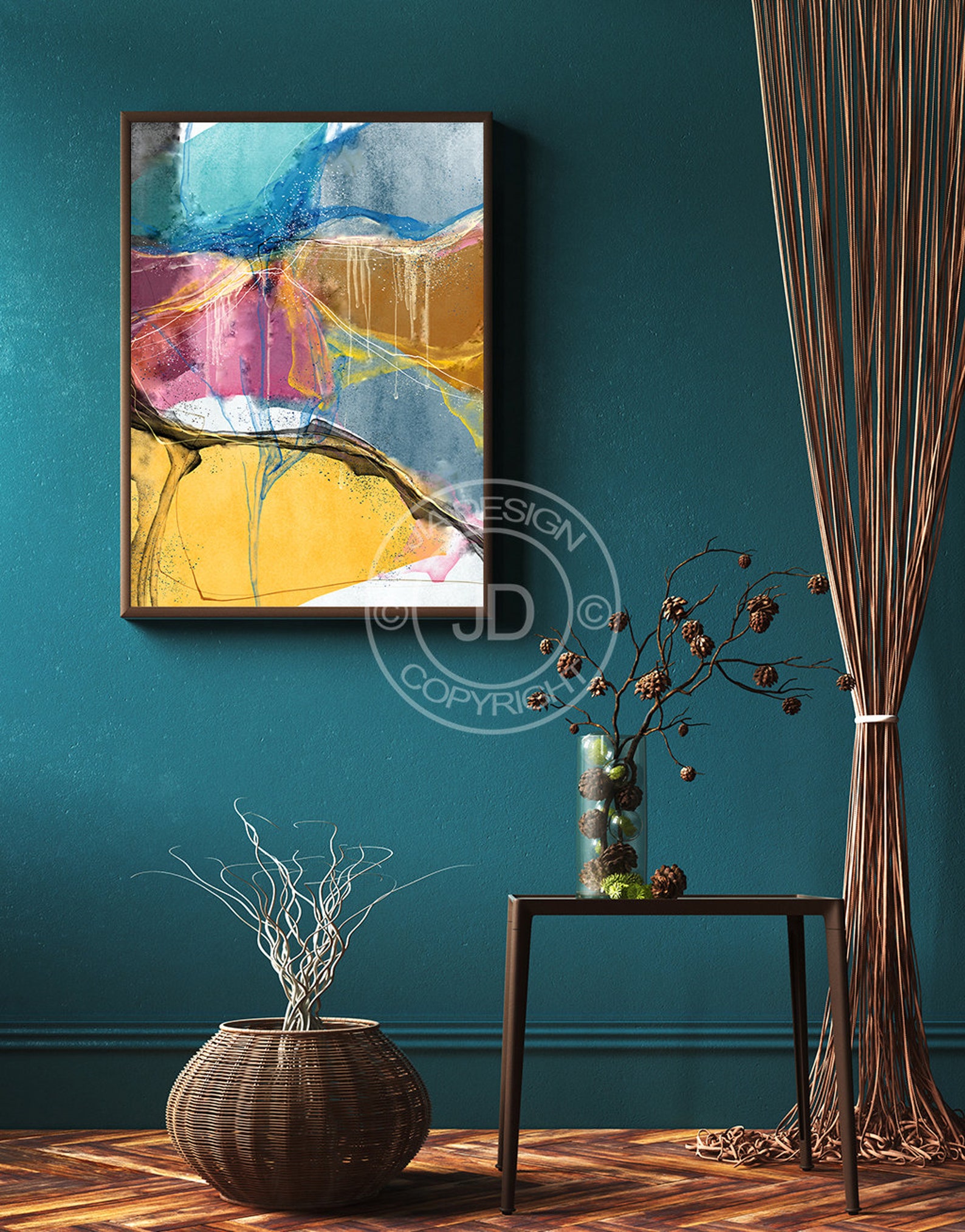 Luxury Printable Wall Art Digital Printable, Watercolor Background ...