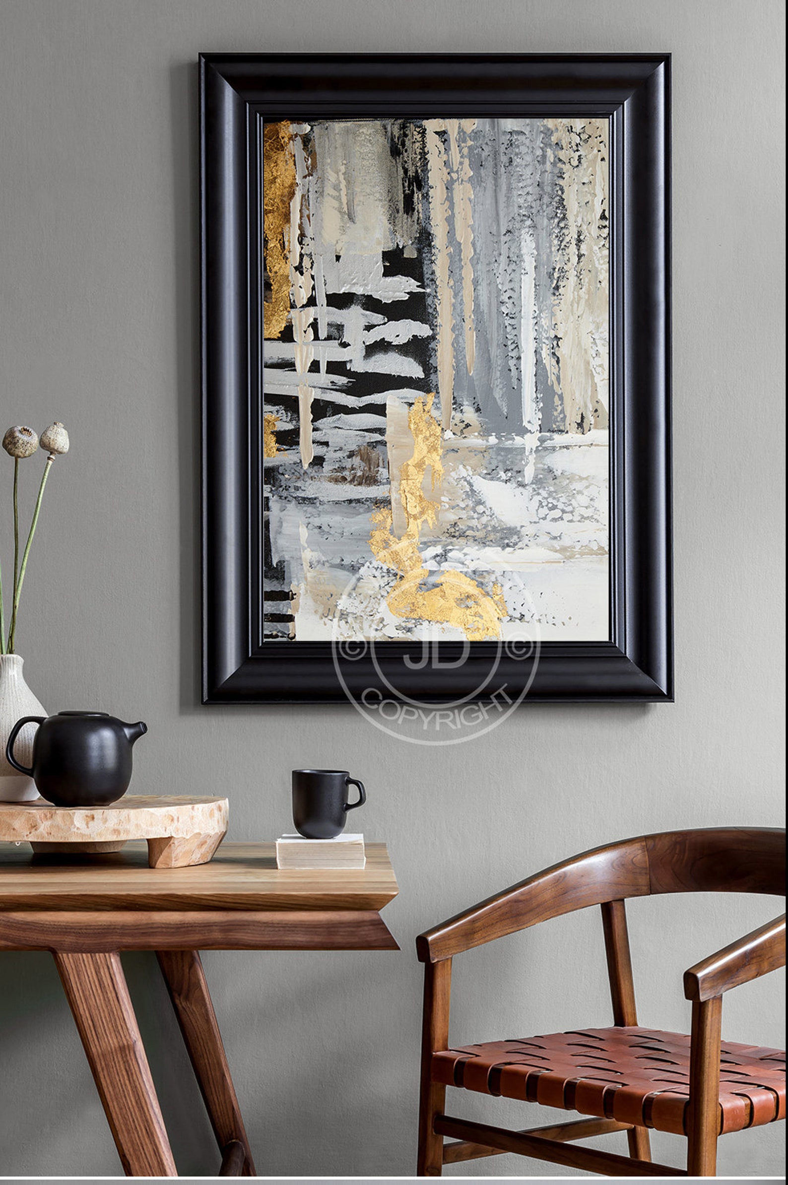 Abstract Transitional Artwork Oil Painting Interplay of | Etsy