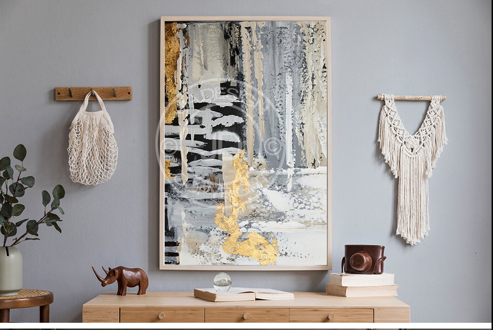 Abstract Transitional Artwork Oil Painting Interplay of | Etsy