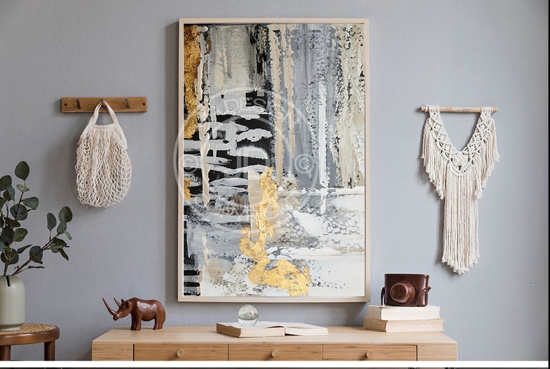 Abstract Transitional Artwork Oil Painting Interplay of - Etsy