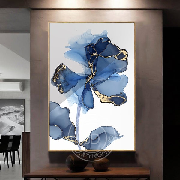 Printable Blue Wall Art - Etsy