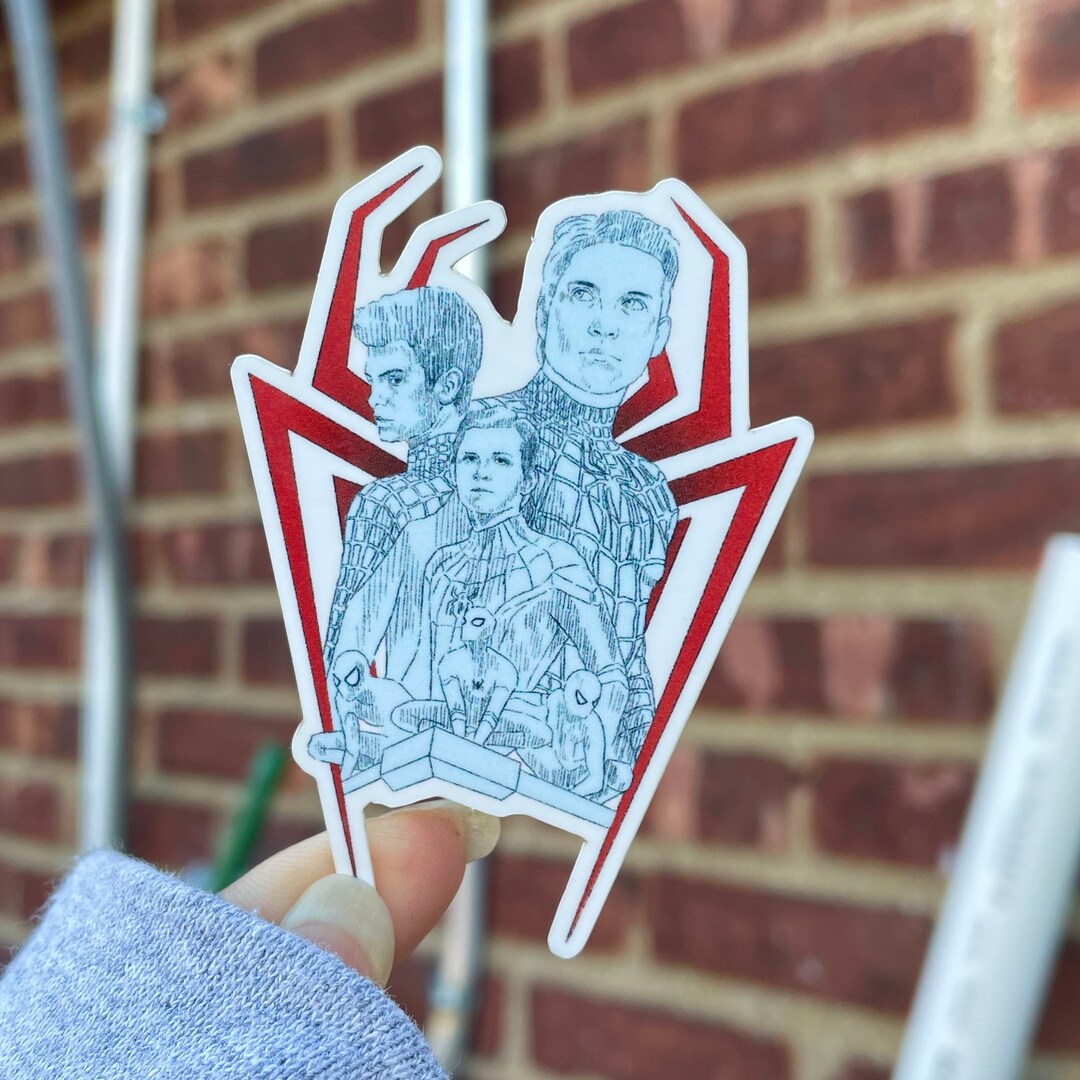 Spider-man No Way Home Sticker Tom Holland Andrew Garfield - Etsy