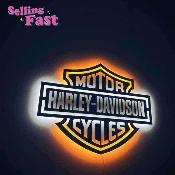 Harley Davidson Metal Sign - Etsy