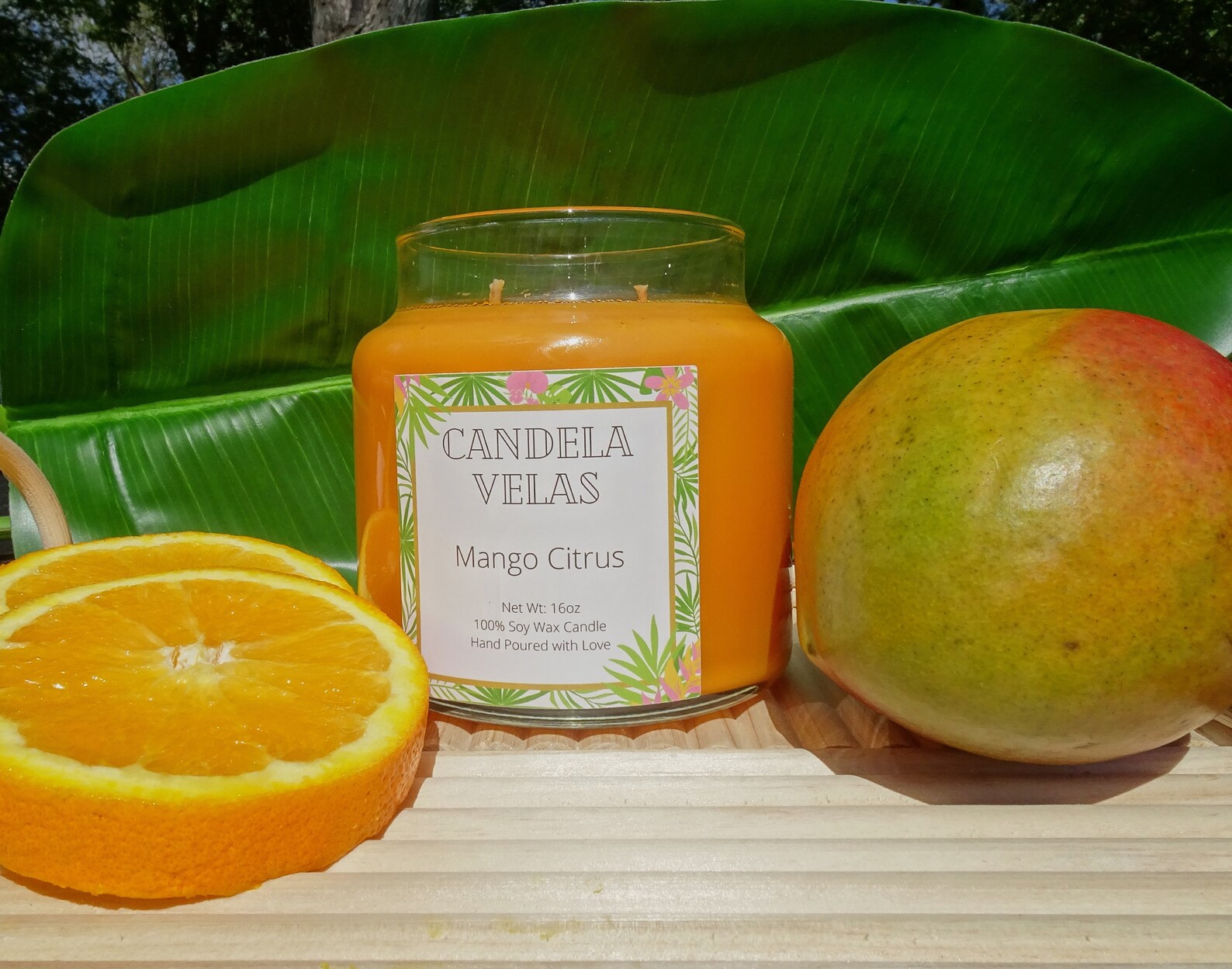 Mango Citrus Scented Candle Soy Candle Hand Made Candle - Etsy UK
